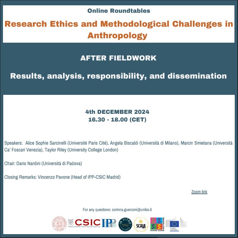 Research Ethics and Methodological Challenges in Anthropology. AFTER ...