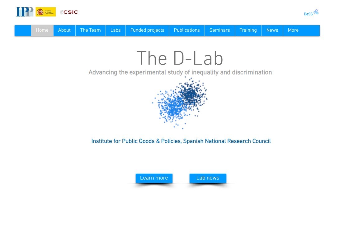 El D-Lab. Avanzar en el estudio experimental de la desigualdad y la discriminación | Centro de ...